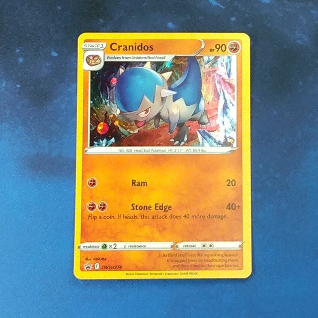 Pokémon TCG Cranidos SWSH Black Star Promos SWSH274 Holo Promo for sale ...