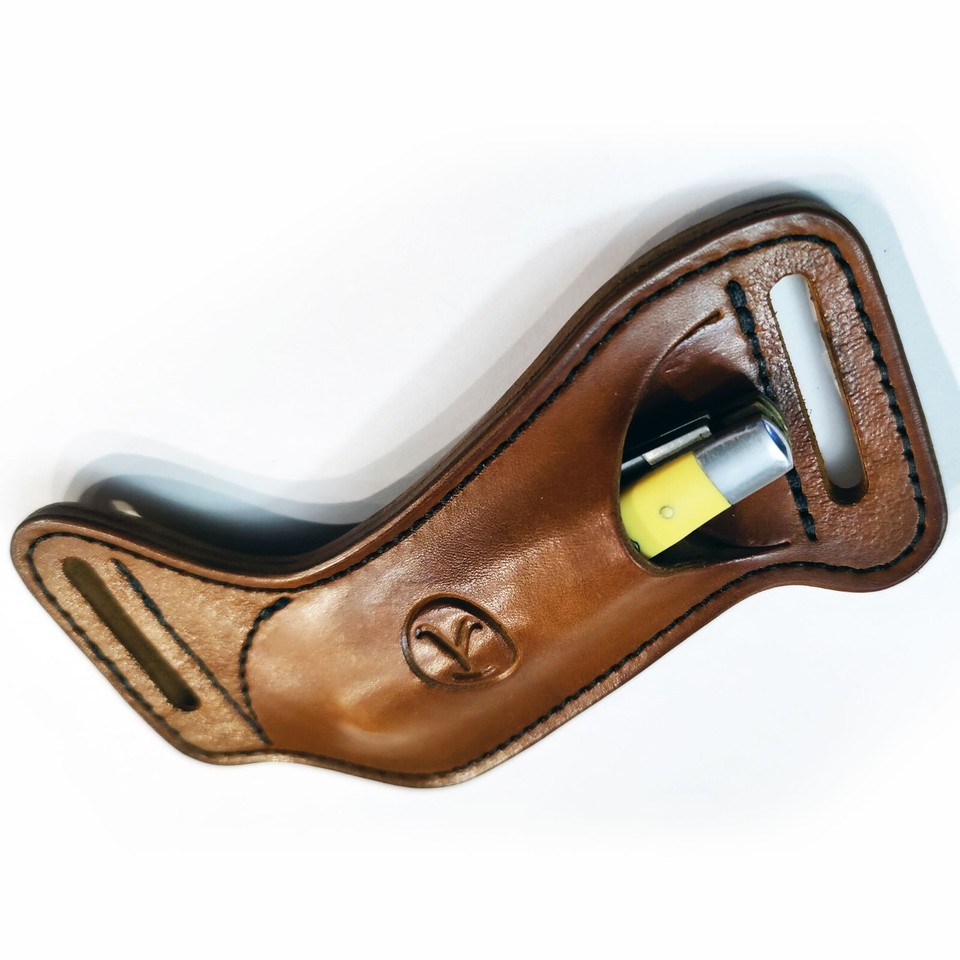 Custom Handmade Horizontal Knife Leather Sheath Your Initials FREE Left ...