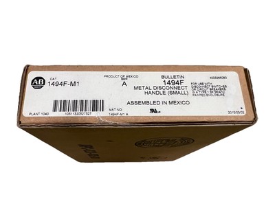 ALLEN BRADLEY 1494F-M1 SER A, METAL DISCONNECT SWITCH OPERATING HANDLE ...