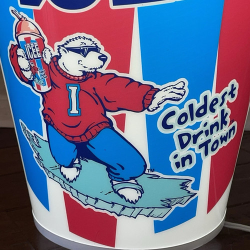 Icee Light Up Cup Polar Bear Slushie Display Advertisement 24" | eBay