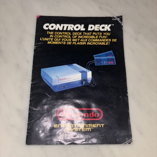 Notice Nintendo NES Control Deck Console Bon État - Version FRA | eBay