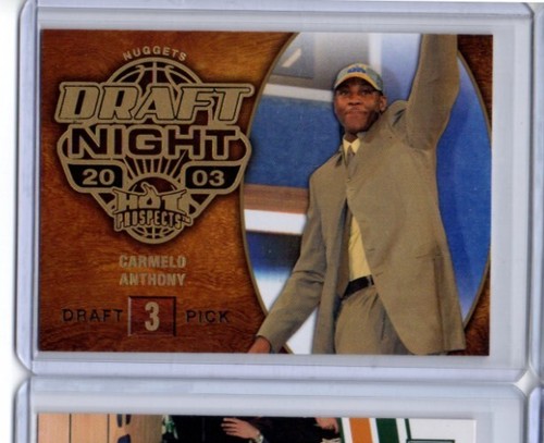 2008-09 Fleer Hot Prospects Draft Night Gold Carmelo Anthony #ed 15/499 ...