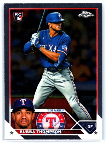 2023 Topps Chrome #58 RC Bubba Thompson Texas Rangers | eBay