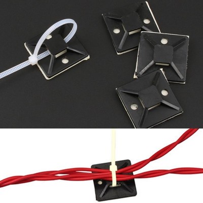 Holder Car Removable Zip Tie Base Self Adhesive Cable Tie Base Cable ...