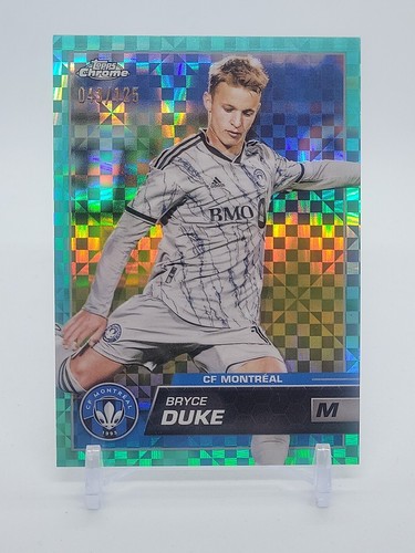 2023 Topps Chrome MLS Aqua Xfractor Parallel Bryce Duke #159 CF ...