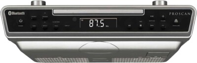 PROSCAN ELITE under Counter CD Player with Clock Radio and Bluetooth ...