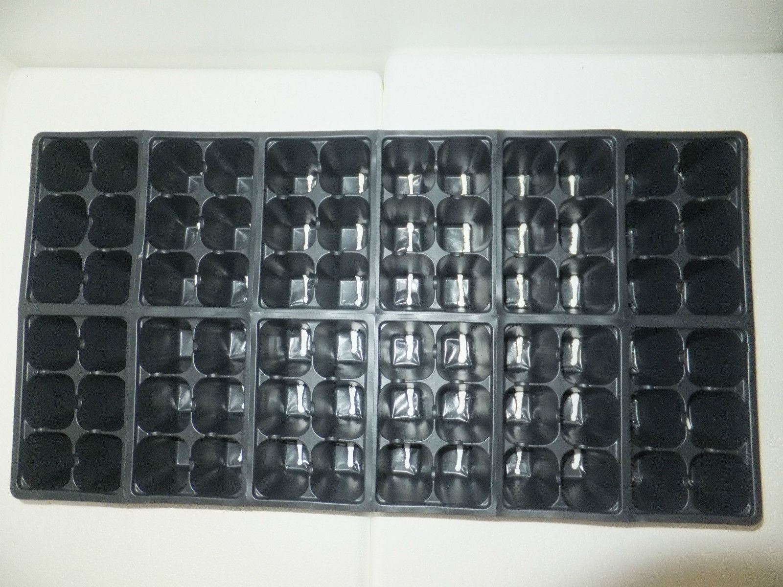 Set of 10 SHEETS 1206 Tray Inserts Packs New Plastic (720 cells; fills ...