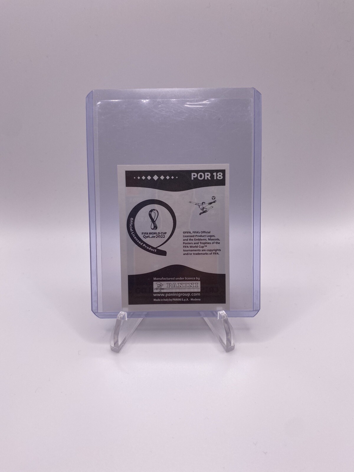 Panini 2022 FIFA World Cup Qatar Cristiano Ronaldo POR 18 Sticker White ...