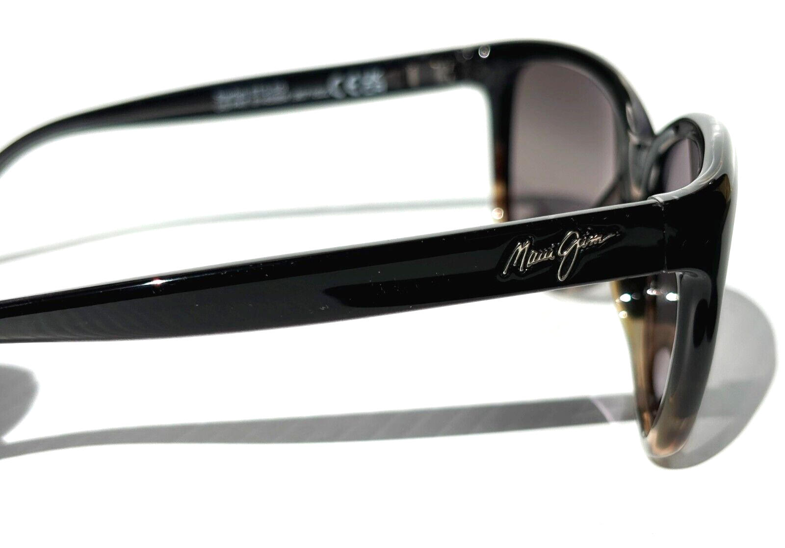 NEW Maui Jim STARFISH Black Tortoise POLARIZED Grey GLASS Sunglass ...