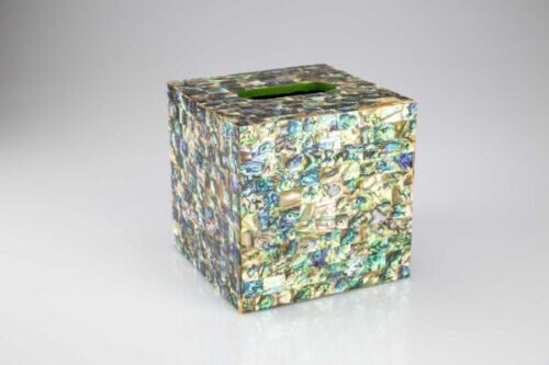 5x5 Natural Agate Stone Tissue Box Cover, Bathroom / Bedroom / Kitchen ...