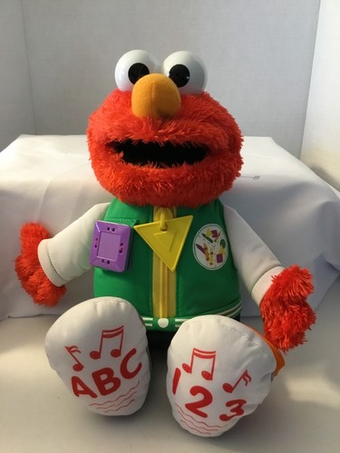 SESAME STREET TALKING ELMO ABC 123 14" PLUSH | eBay