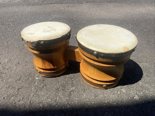 Vintage Bongo Drums, Midcentury Musical Instrument Small | eBay