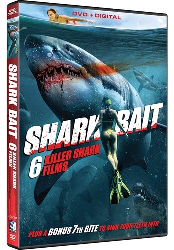 SHARK BAIT 6 KILLER SHARK FILMS + BONUS 7TH DVD Syfy Swamp Zombie Ghost ...