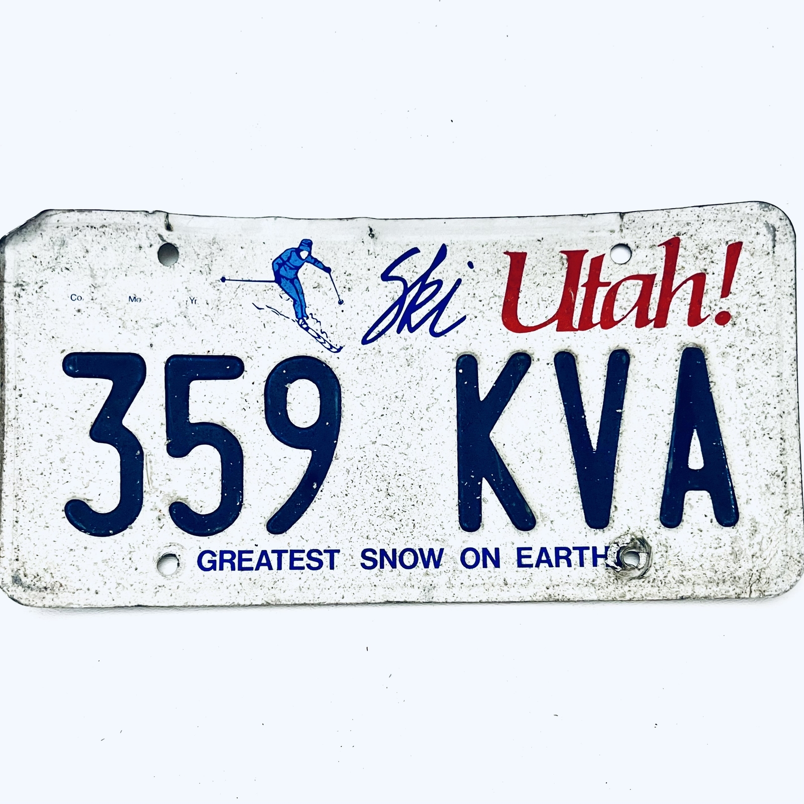 United States Utah Ski Passenger License Plate 359 KVA | eBay