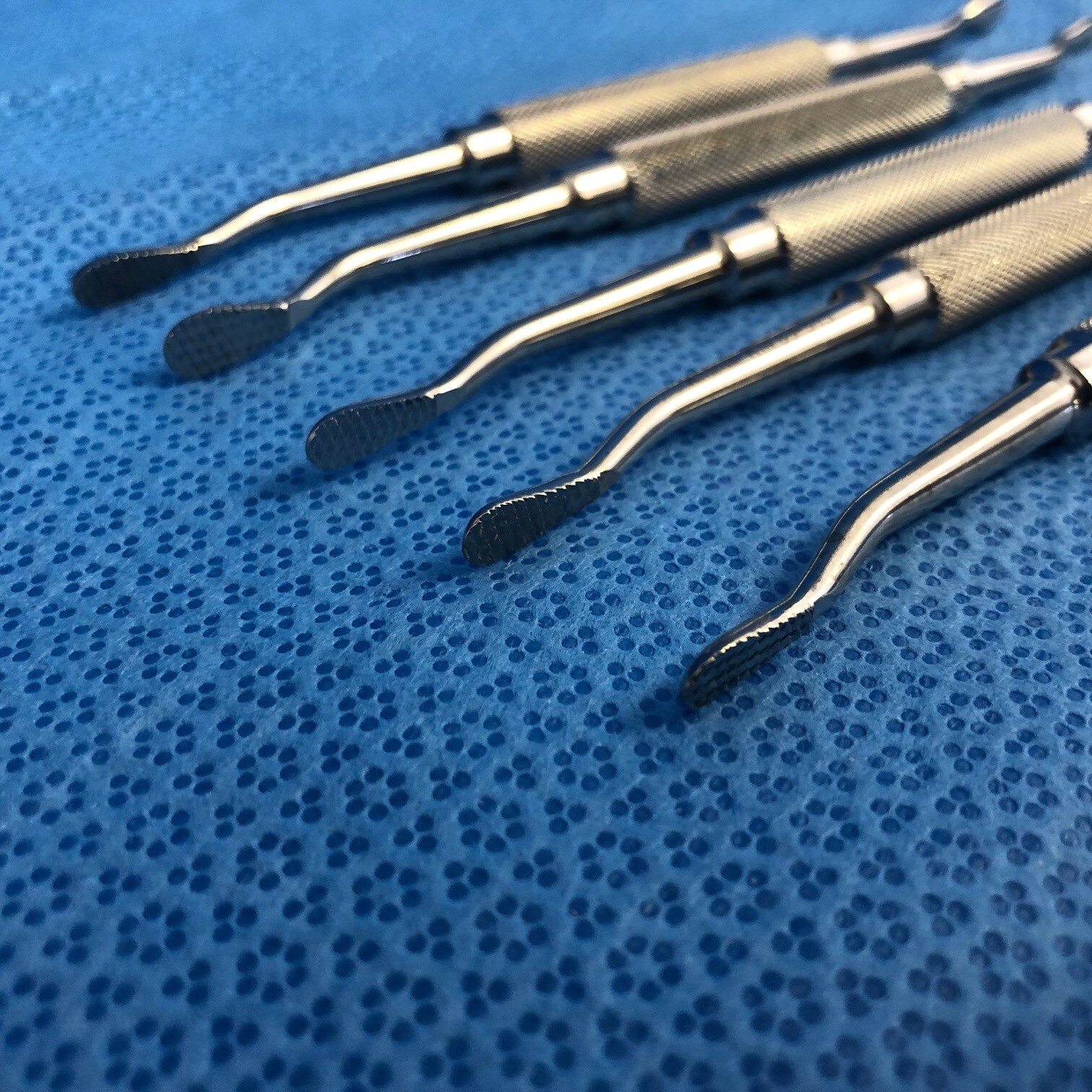 Set of 5 K-Medic 69-545 Cross Serrations Double Sided Bone Files ...