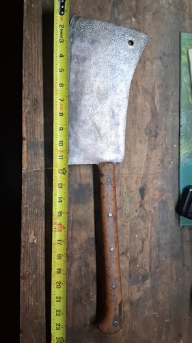 Antique Hog Splitter Meat Cleaver Large 23" Long Butcher Tool | eBay
