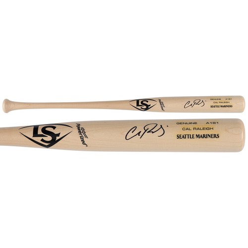 Cal Raleigh Seattle Mariners Signed Louisville Slugger Game Model Bat ...