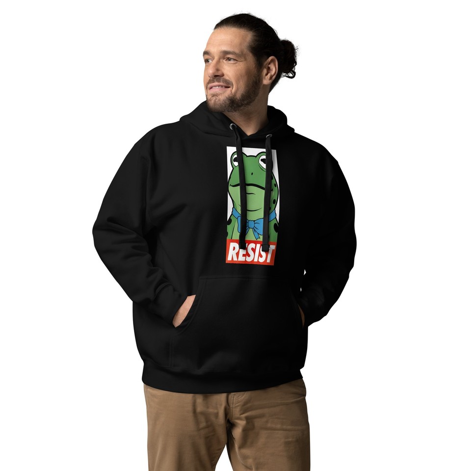 Inflatable Frog Resist Hoodie | Protest | ICE | Civil Rights | Portland ...