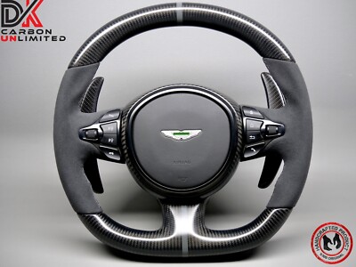 Aston Martin DB11 Vantage DBS 8mm Gray Ring Satin Matte Carbon Steering ...