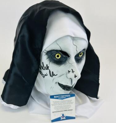 BONNIE AARONS SIGNED FULL SIZE VALAK DEMON NUN MASK THE NUN 2 II ...