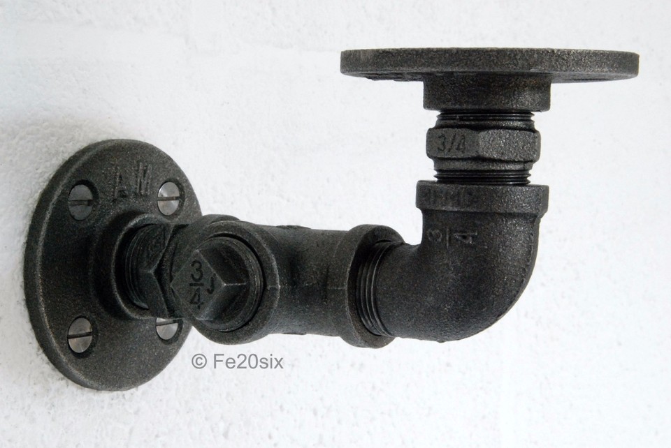 Wall mounted retail shop fitting POS shelf brackets Urban Industrial ...