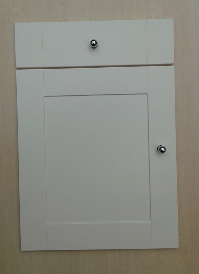 Matte Cream Shaker Kitchen Unit Cupboard Doors Compatible with Howdens ...