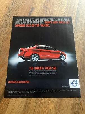 Original Volvo S60 D3 R Design Magazine Advert Poster Frame Ready Man ...