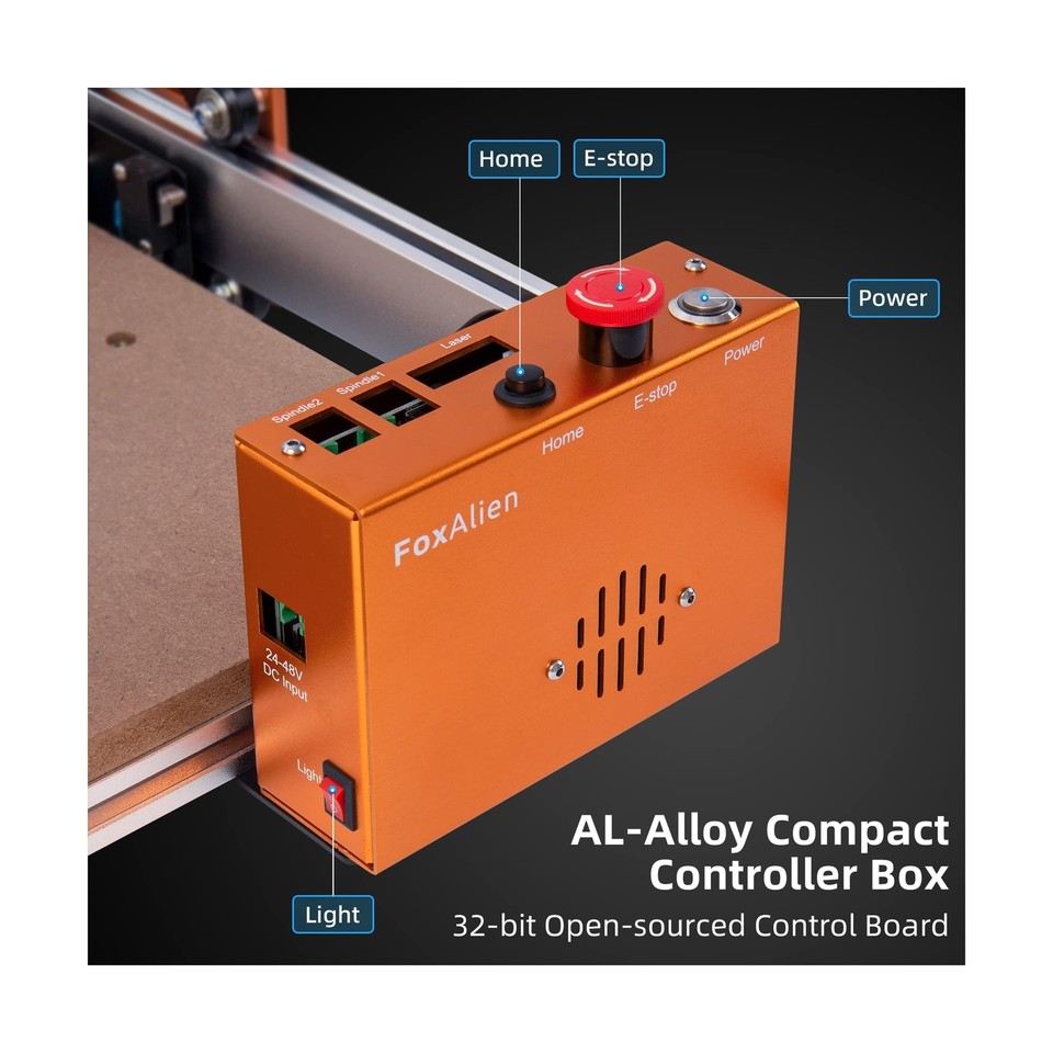 FoxAlien Masuter Pro CNC Router Machine, Upgraded 3-Axis Engraving All ...