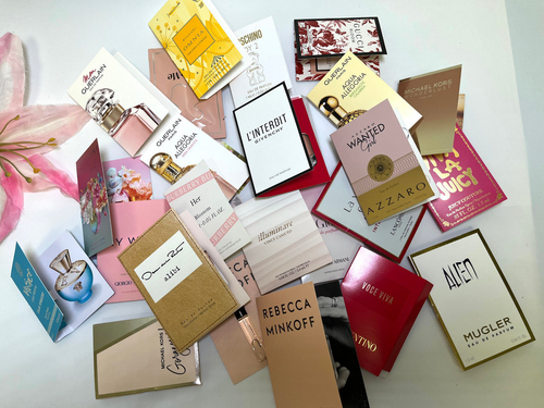 24X New Random Unique Women's Perfume Fragrance Sample W/Cards | eBay