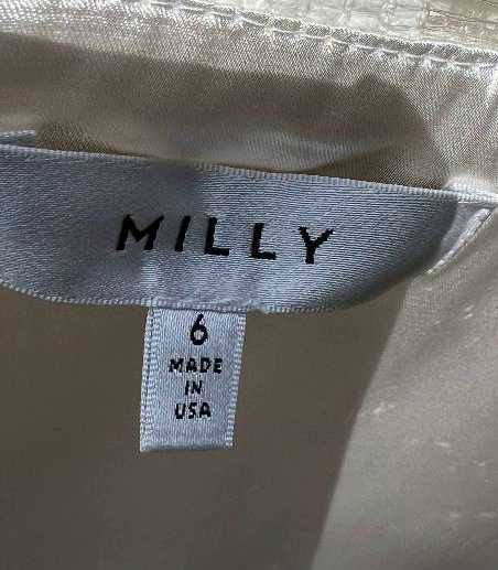 Milly White Lace Sleeveless Top with Sheer Top Size 6 | eBay