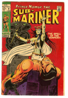 SUB-MARINER #9 4.0 // 1ST APPEARANCE OF KING NAGA MARVEL COMICS 1969 | eBay