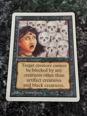 Fear - Magic the Gathering MTG Unlimited Edition Single Nice! | eBay