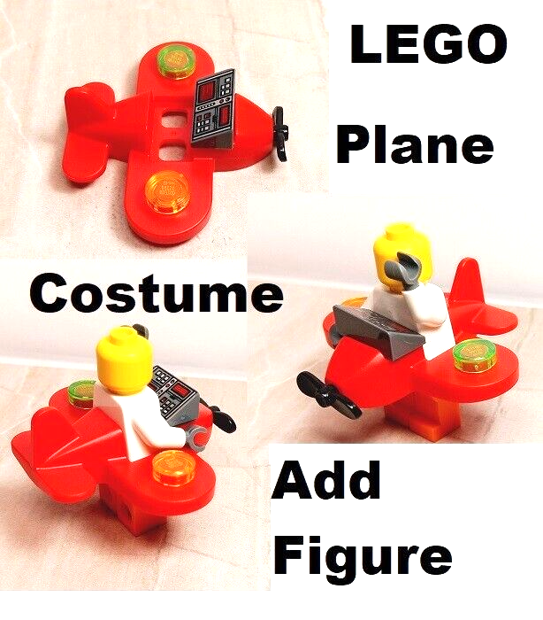 LEGO Costume Airplane Fit Minifigures Aviation Screen Control Panel ...