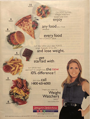 PRINT AD 1999 Weight Watchers 123 Success Points Sarah Ferguson Duchess ...