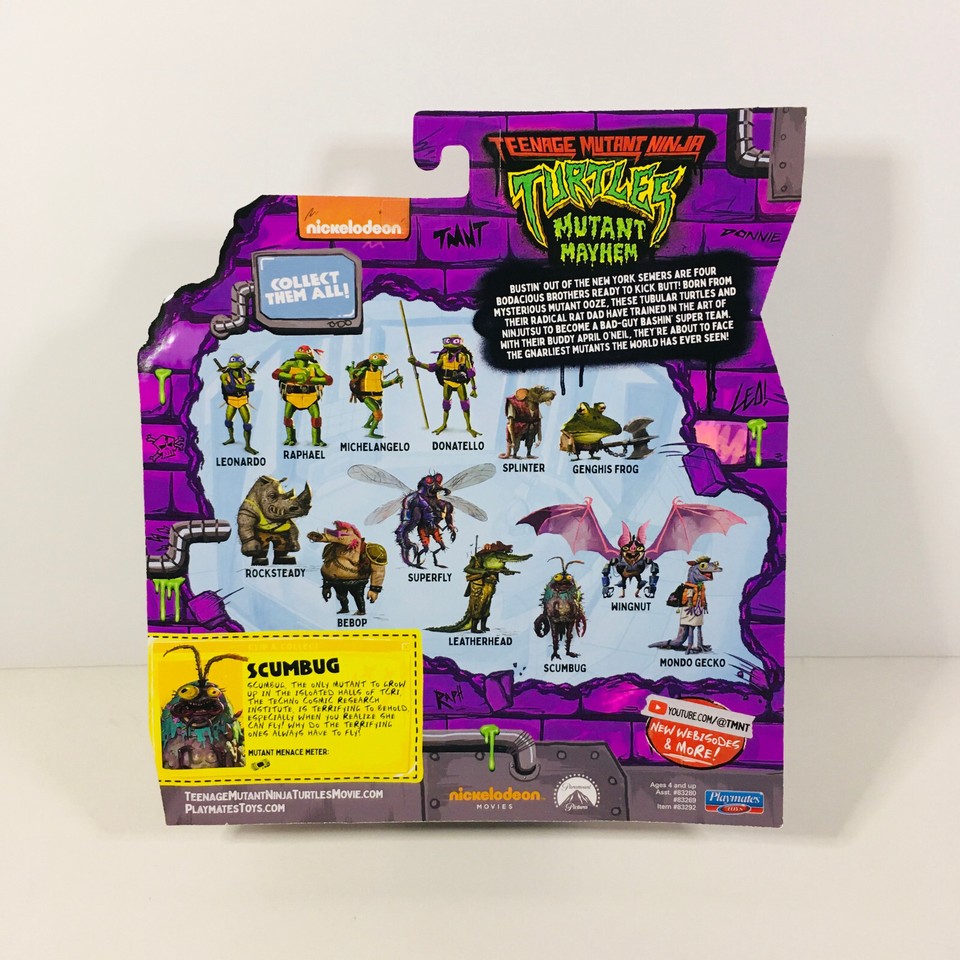 Teenage Mutant Ninja Turtles SCUMBUG Mutant Mayhem Action Figure | eBay