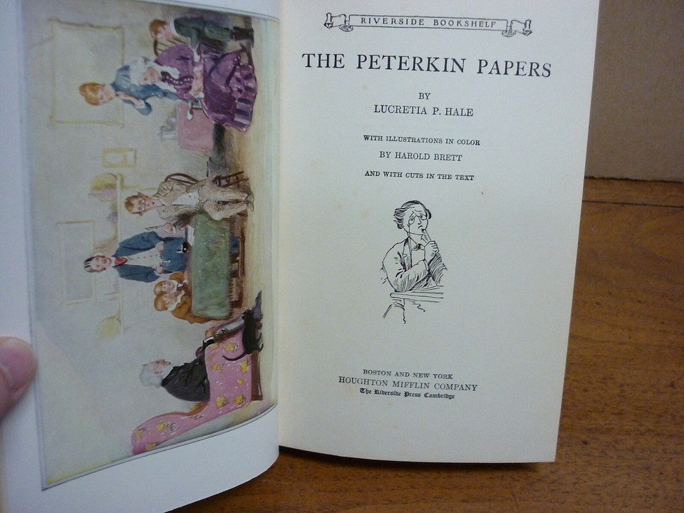Lucretia Hale. The Peterkin Papers. Riverside Bookshelf. VG+ in G+ ...