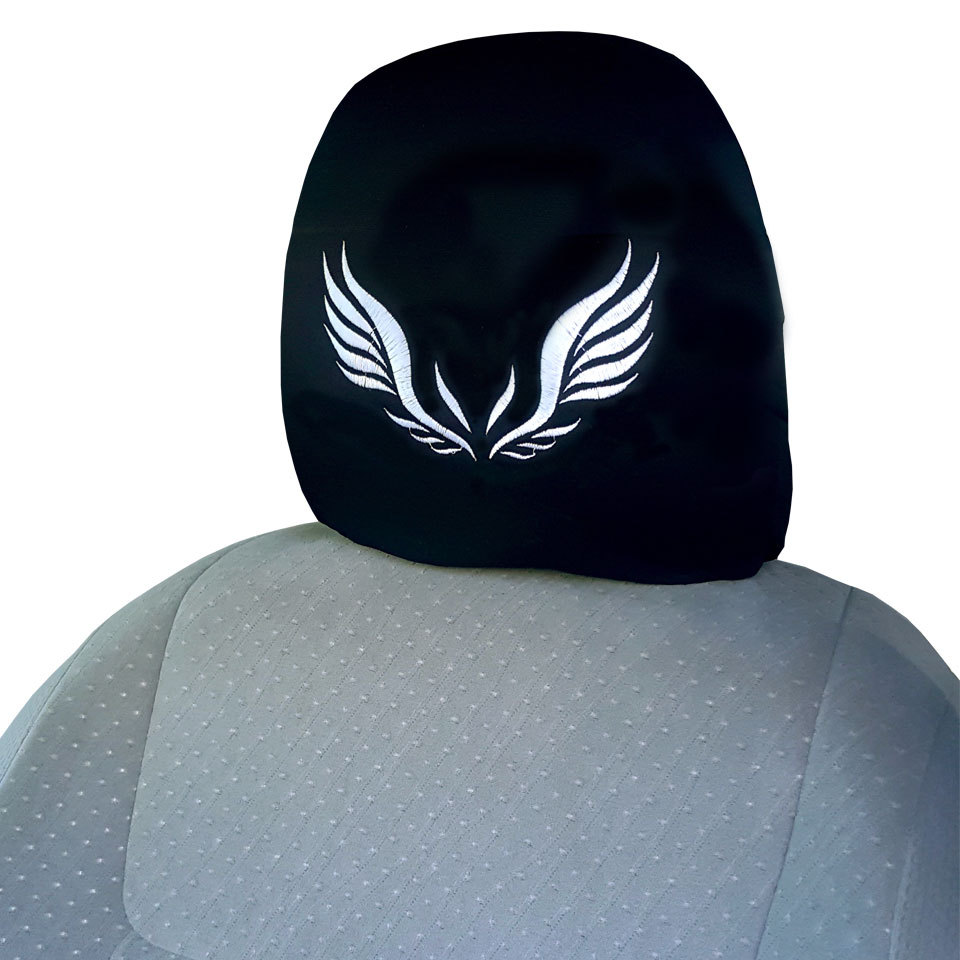 For Ford Embroidered Wings Logo Car Seat Headrest Covers – Universal ...