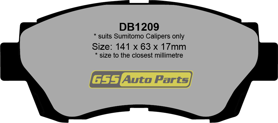 Ultima Front Disc Brake Pads DB1209K DB1209 suits Sumitomo Calipers ...