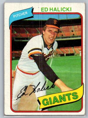 1980 Topps Baseball #217 Ed Halicki - VG - San Francisco Giants | eBay