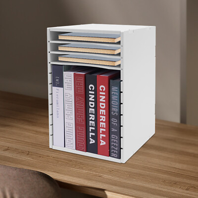 File Document Organizer Storage Rack 11 Slots Desktop Letter Holder ...