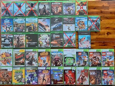 Xbox One & Xbox 360 Game Lot - 40 Games - $400+ Value! (See Description ...