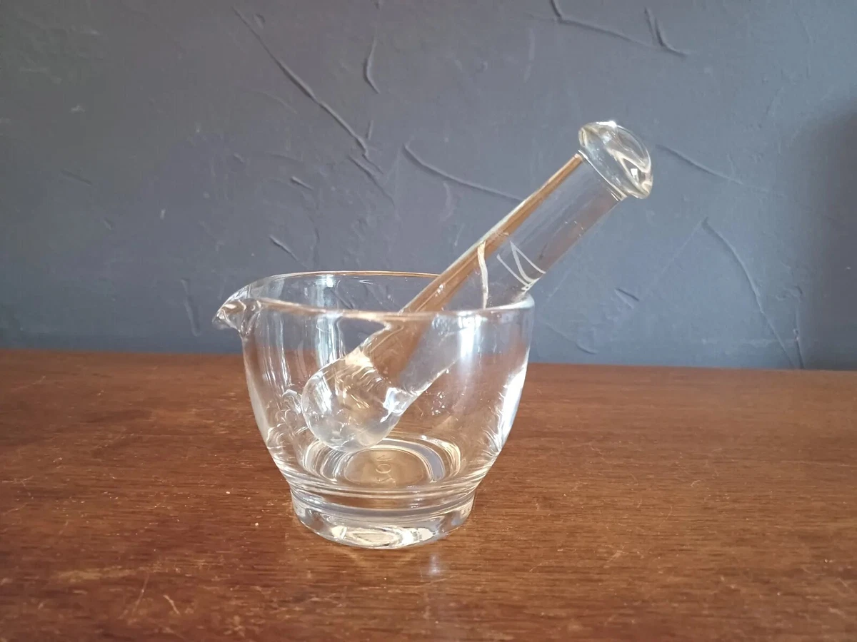 Glass Mortar And Pestle