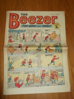 BEEZER #881 2ND DECEMBER 1972 BRITISH WEEKLY | eBay UK