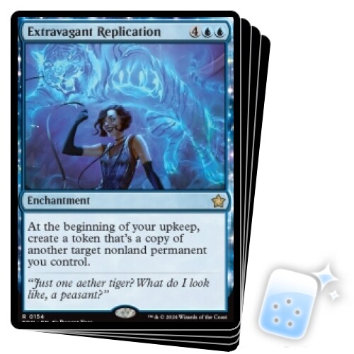 EXTRAVAGANT REPLICATION X4 Foundations FDN Magic MTG MINT CARD | eBay