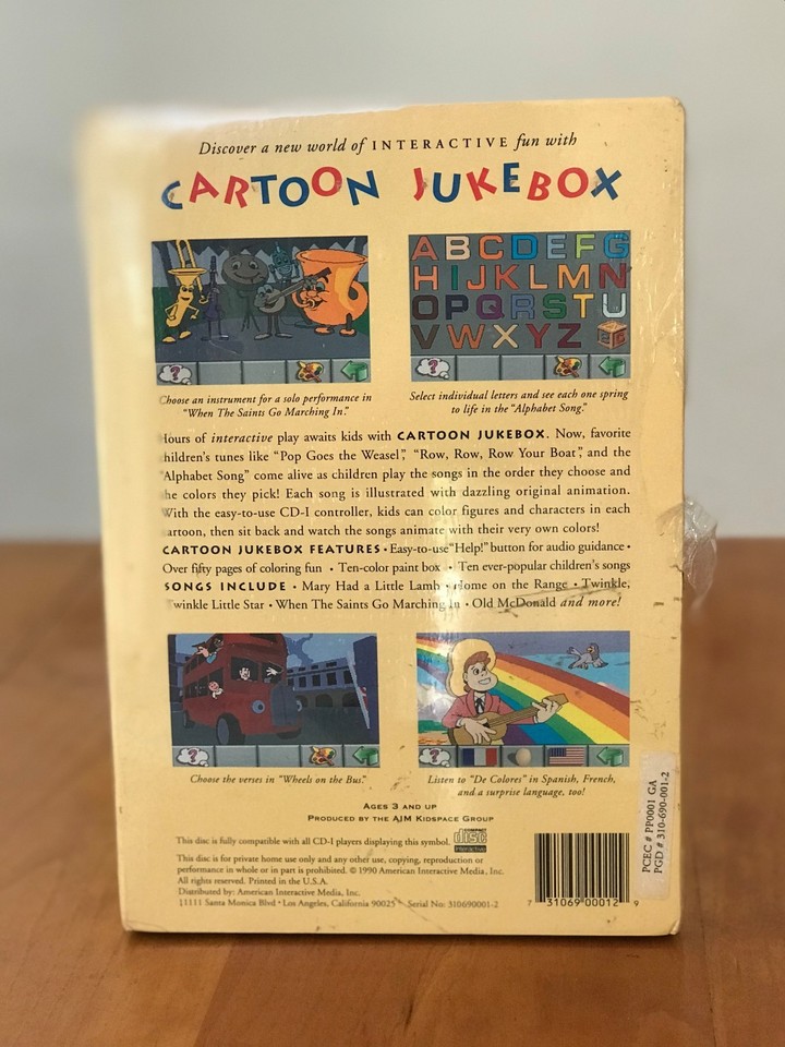 Cartoon Jukebox (Philips CD-i, 1991) Brand New 731069000129| eBay
