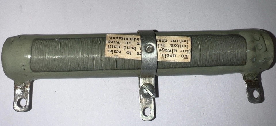 Ward Leonard , 50 Watt 7500 Ohm Adjustable Wirewound Resistor New ...