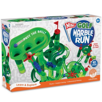 MindWare Mini Golf Marble Run 70pc STEM Toy Launcher Physics Learning ...