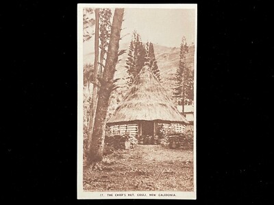 NEW CALEDONIA THE CHIEF'S HUT COULI MELANESIAN POSTCARD | eBay