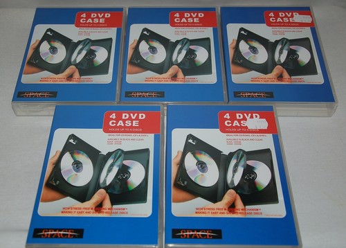 5 x DVD/CD Cases (Each holds up to 4 CDs/DVDs) - BNWT | eBay Australia