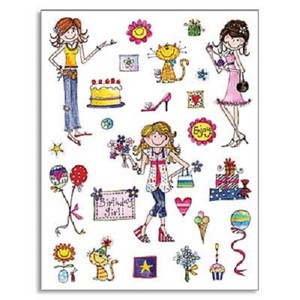 PENNY BLACK STICKERS YOUNG THINGS STICK KIDS BIRTHDAY GIRL STICKERS | eBay